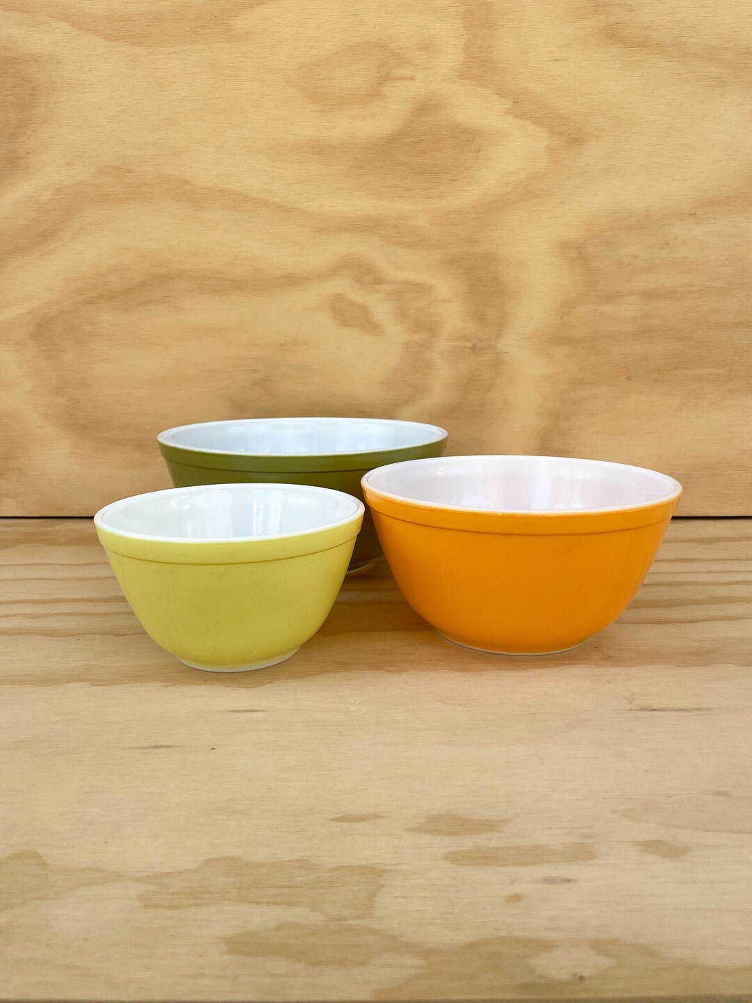 Set of 3 Nesting Pyrex Bowls - Etsy
