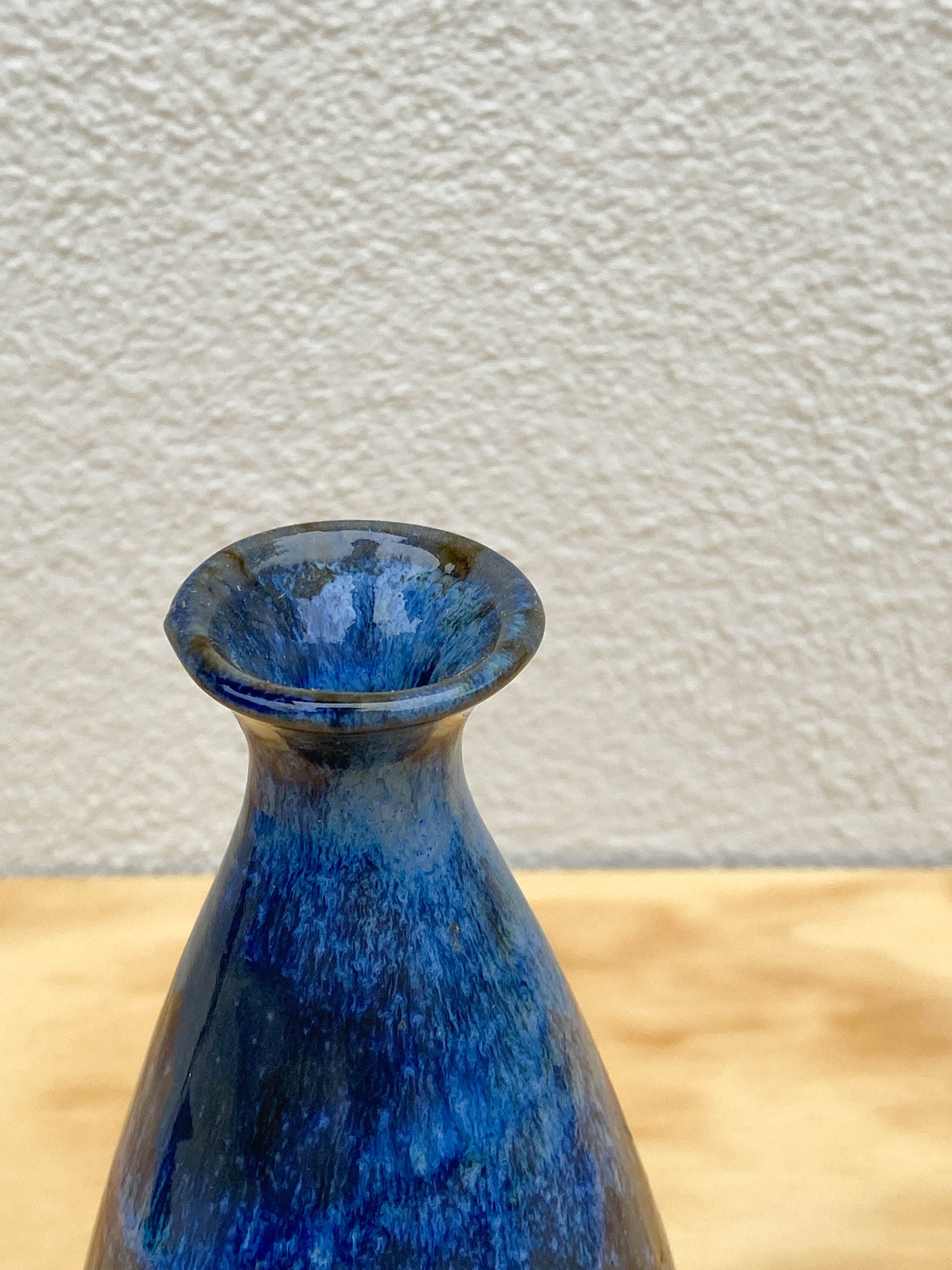 Glossy Blue Pottery Craft Vase | Etsy