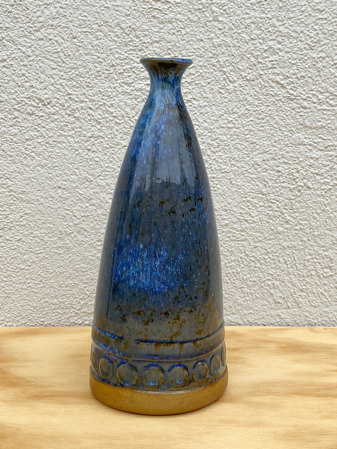 Glossy Blue Pottery Craft Vase | Etsy