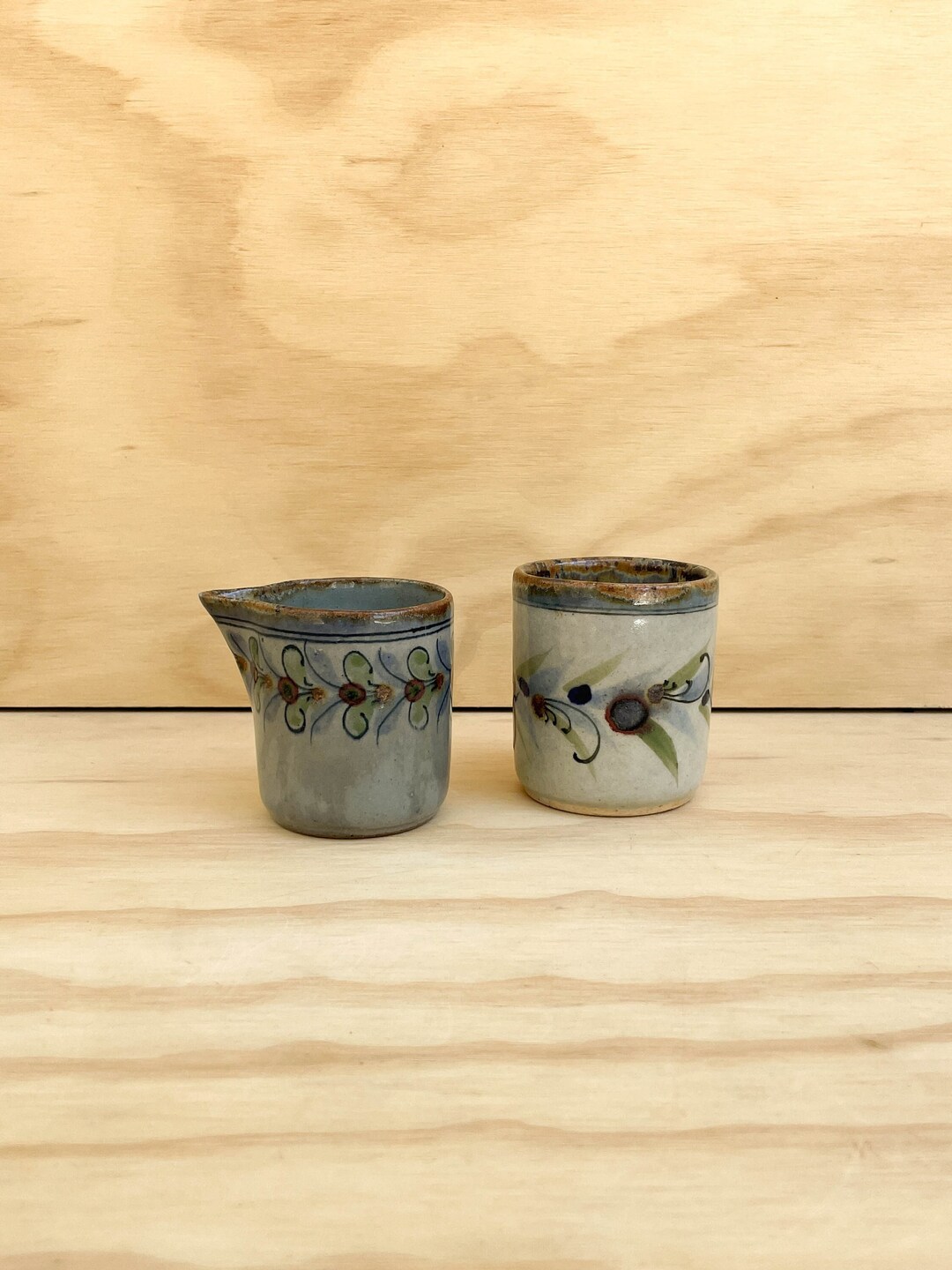 Ken Edwards Tonala, Mexico Creamer and Small Cup / Sugar Bowl - Etsy