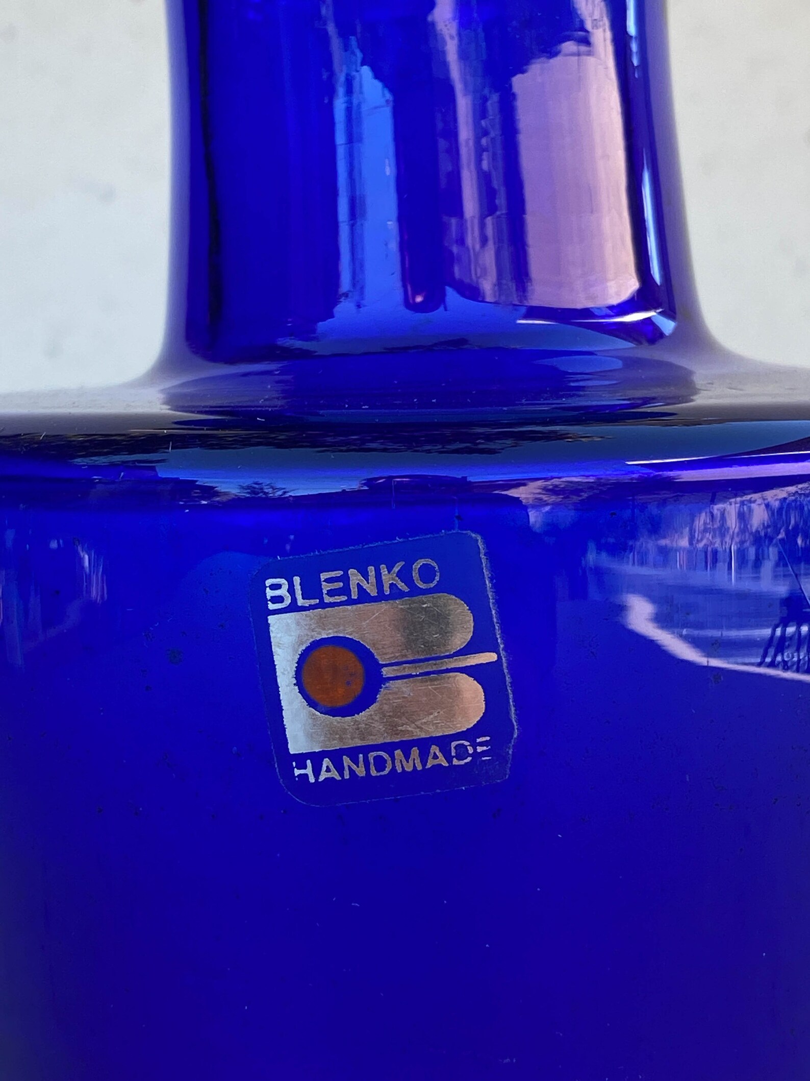 Cobalt Blue Blenko Vase | Etsy