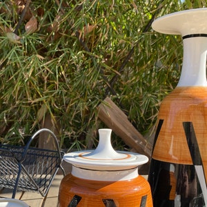 Handpainted Mancer Raymor Ceramic Vase, Italy - Etsy