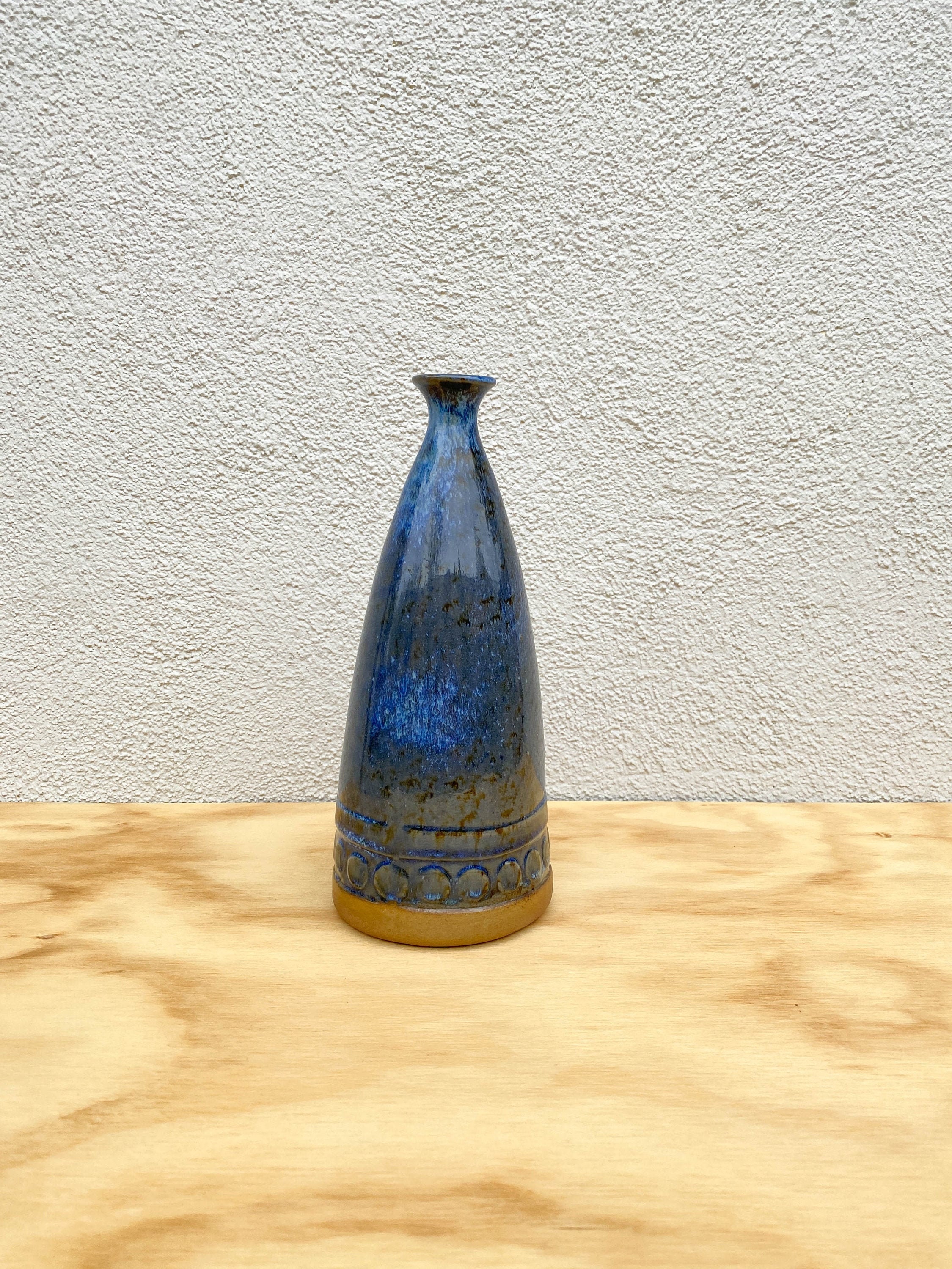 Glossy Blue Pottery Craft Vase | Etsy