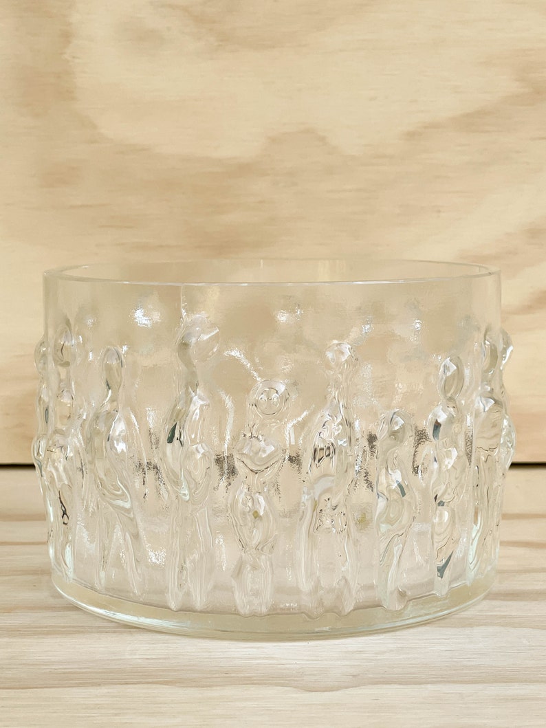 Uno Westerberg Pukeberg Sweden Abstract Figures Glass Bowl - Etsy