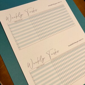 Weekly Task Tracker Printable Download PDF, Weekly Habits Routine ...