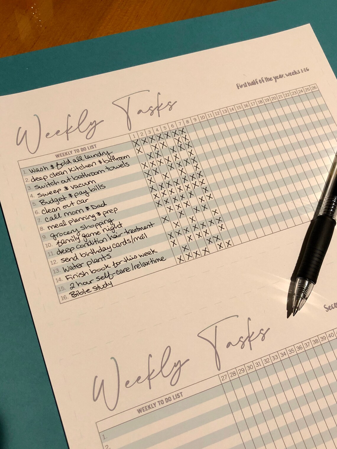 Weekly Task Tracker Printable Download PDF, Weekly Habits Routine ...