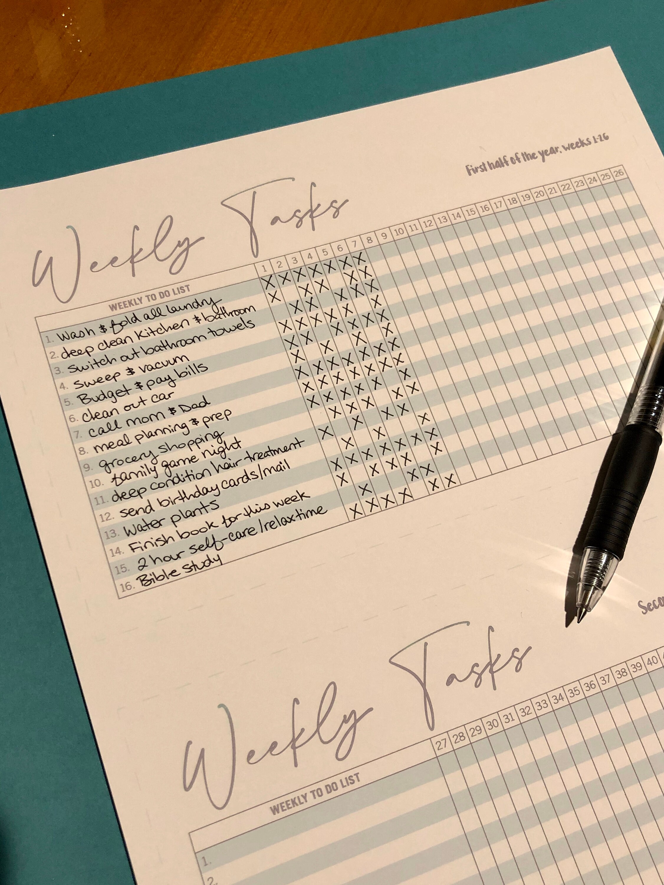 Weekly Task Tracker Printable Download PDF, Weekly Habits Routine ...