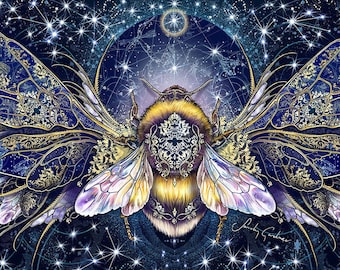 Virgo Bee Poster - Etsy