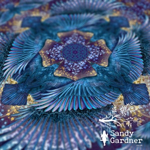 Raven Square Scarf, Three Eyed Raven Scarf, Raven Spirit Guide Scarf ...