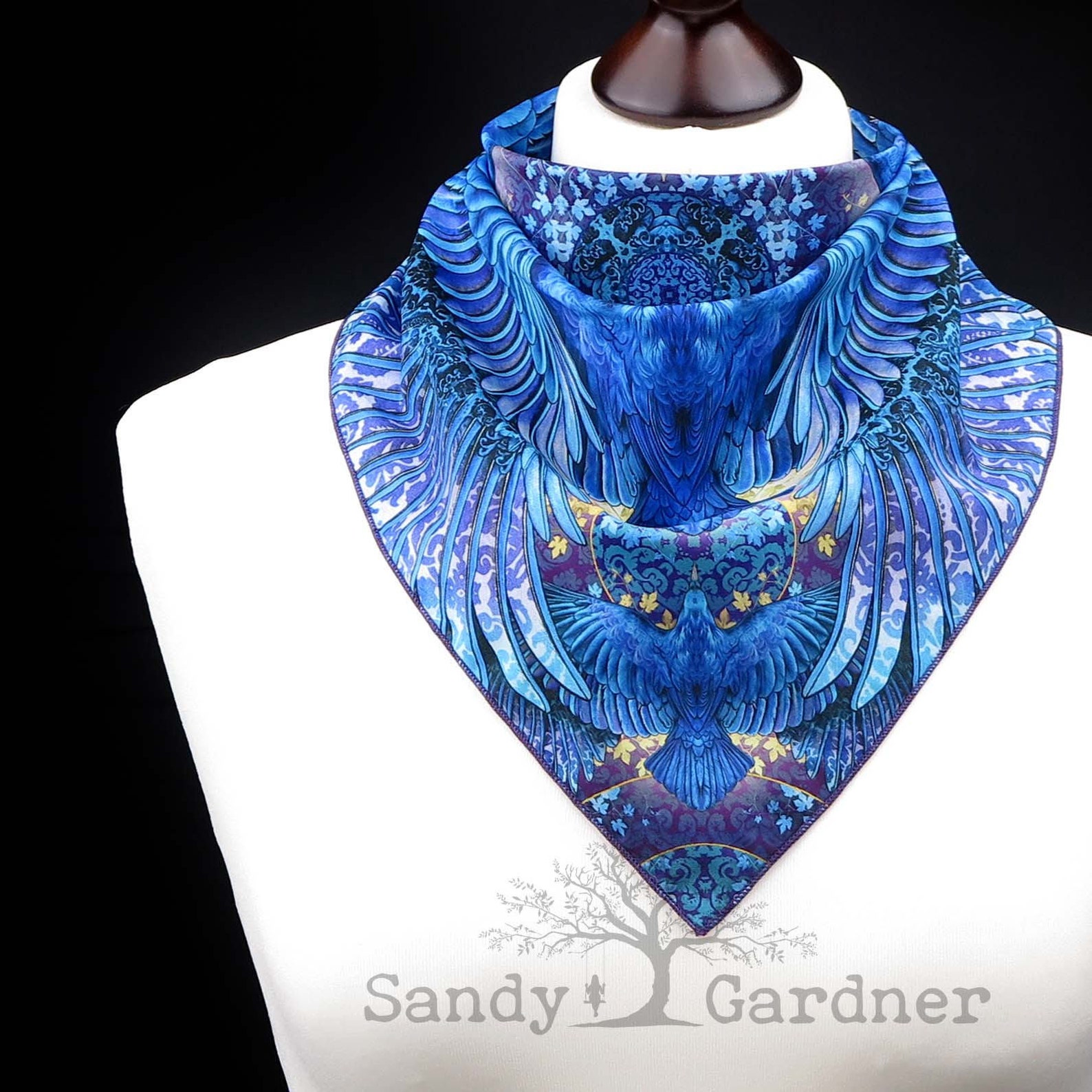 Raven Scarf Raven Gift Gift for Her Game of Thrones Winged - Etsy