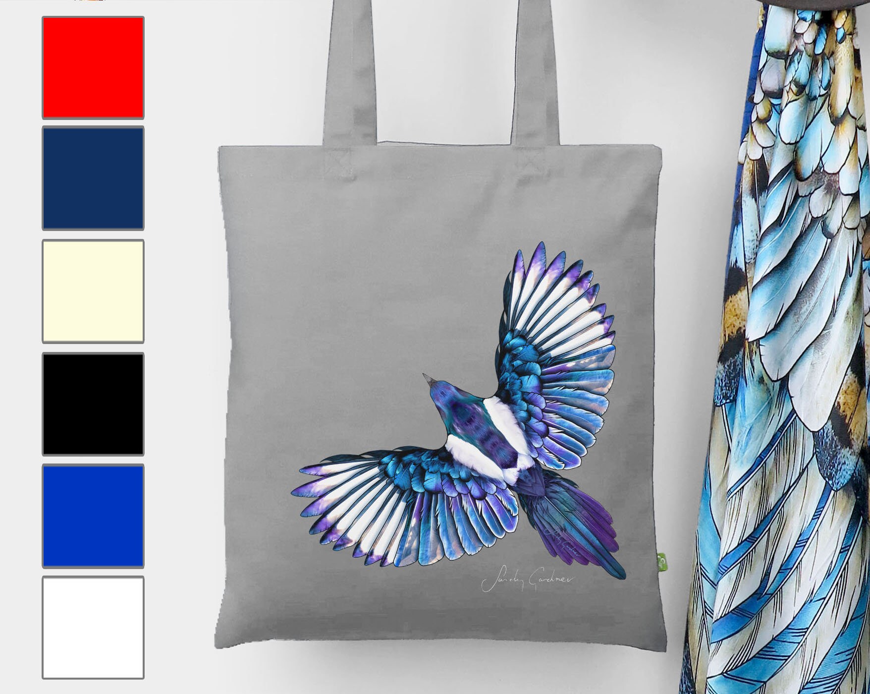 Premium Quality Organic Magpie Bag Tote Bird Bag Wing Bag - Etsy