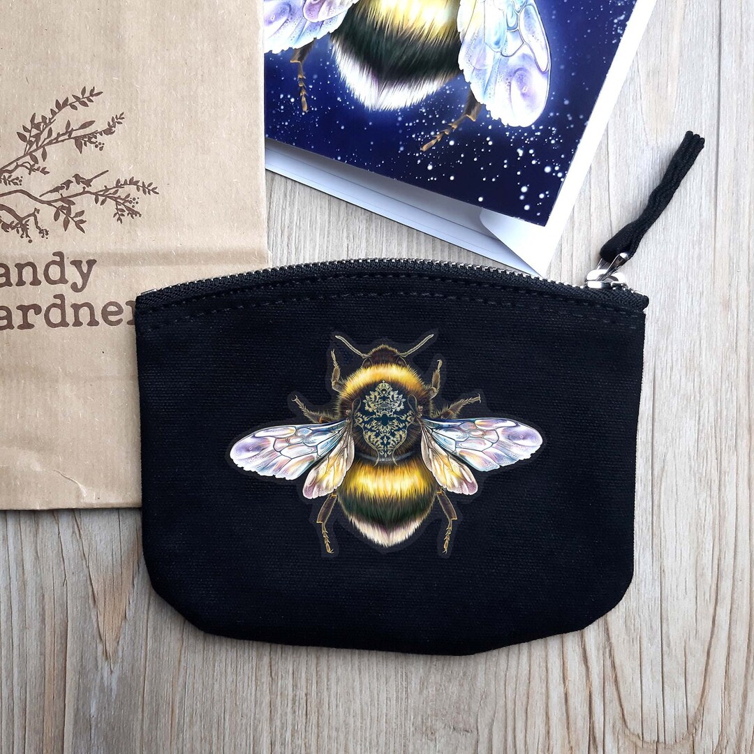 NEW Premium Quality Organic Bumble Honey Bee Purse Bag, Bird, Makeup ...