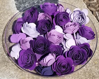 Purple Paper Flowers | Etsy