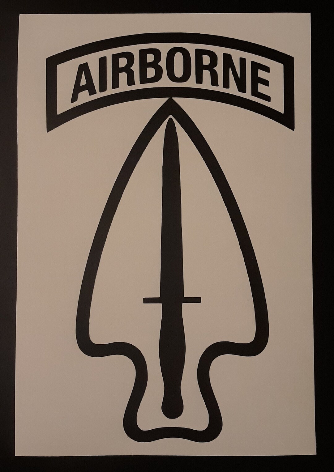 Airborne Decal - Etsy