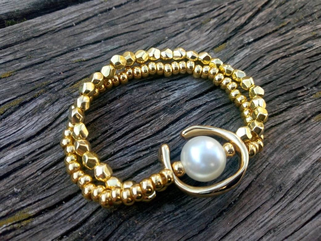 Damenschmuck, goldenes Armband im Stil, Boho-Armband, handgefertigt ...