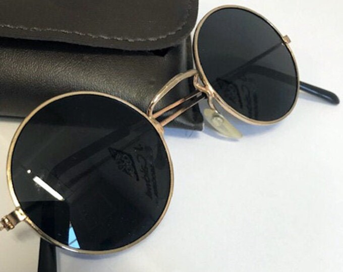 Retro Vintage Hippie John Lennon Round Bohemian Sunglasses Etsy