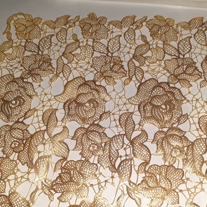 ONE EXTRA LARGE 3D Rose Design Cake Lace - Etsy
