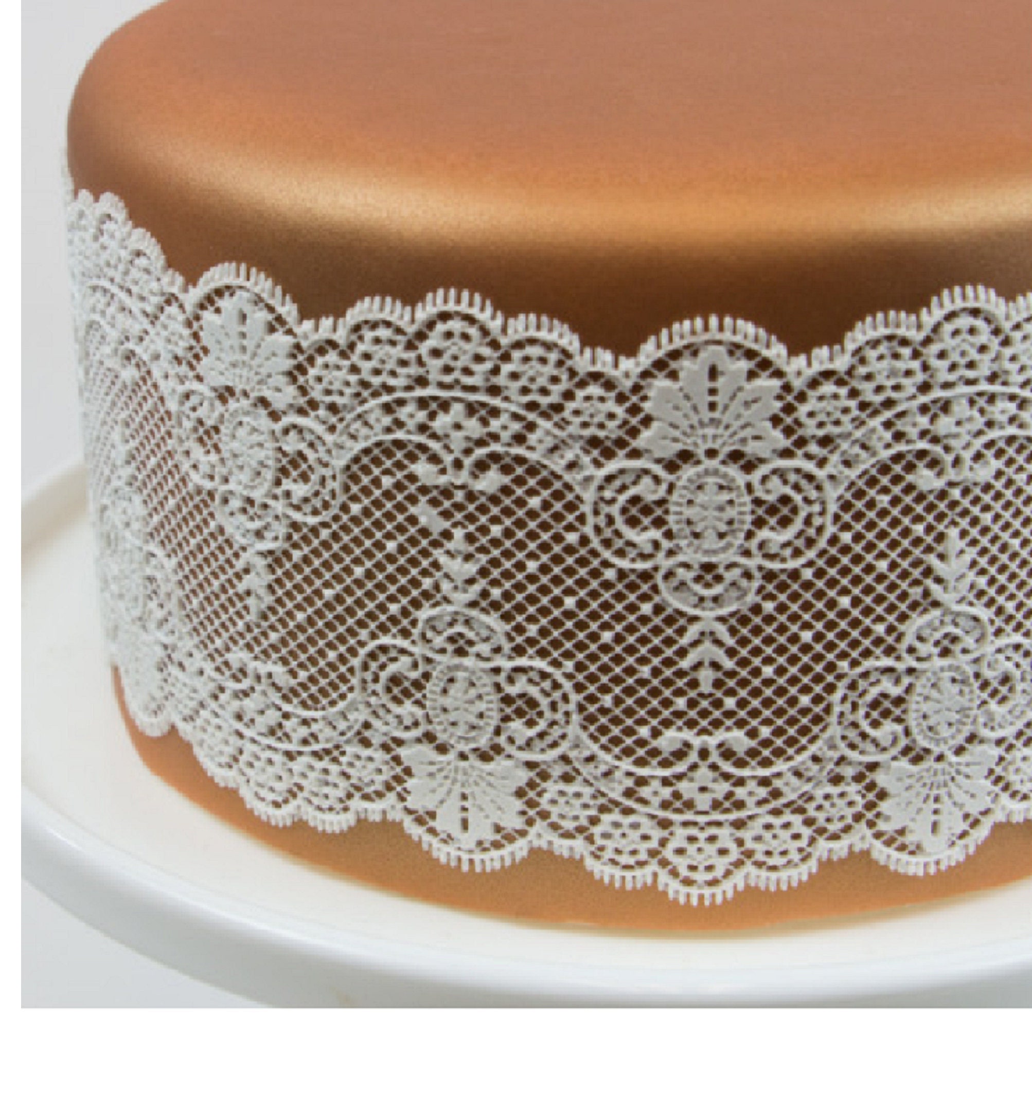 EDIBLE CAKE LACES Ready to Use & Edible Cakes Cupcakes - Etsy