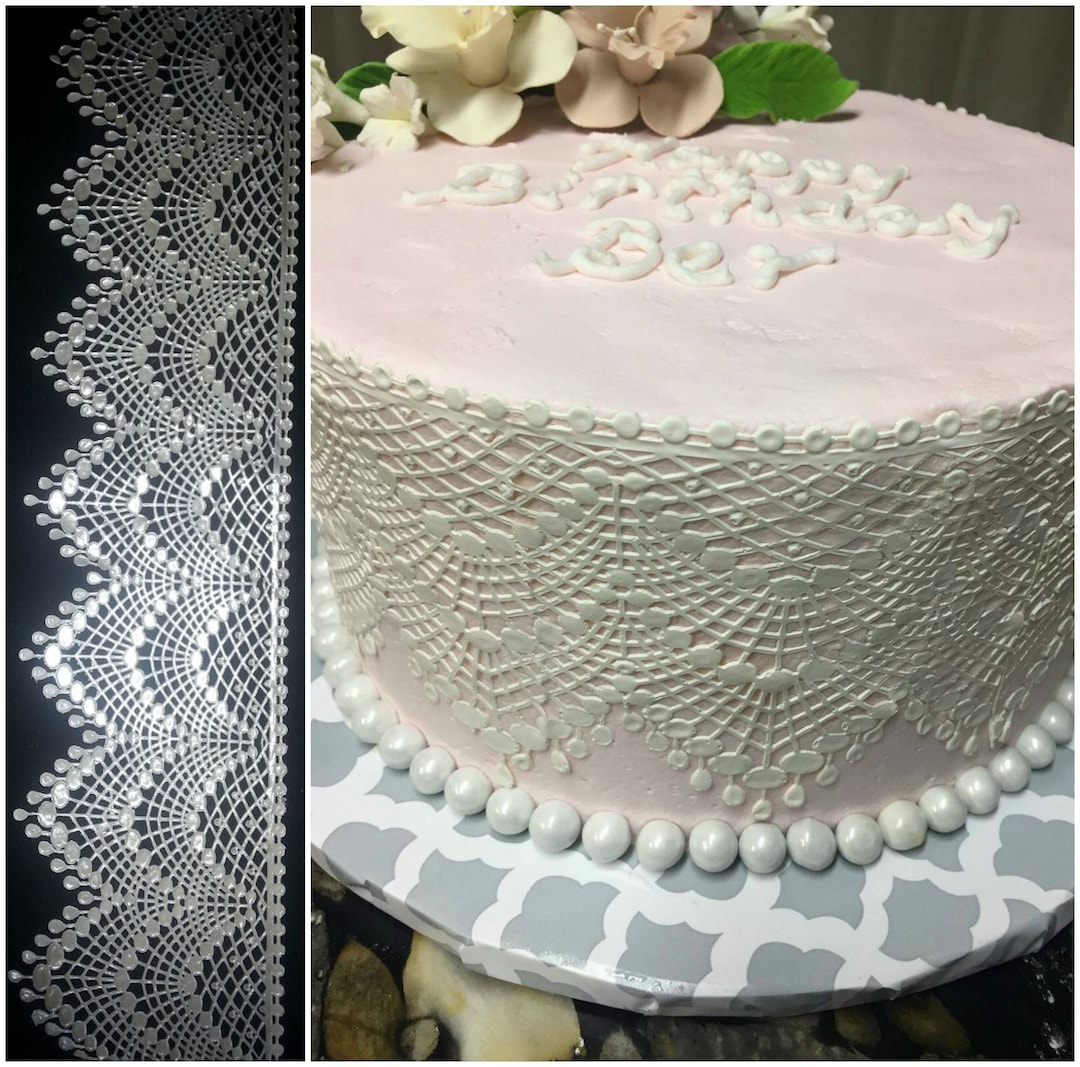 EDIBLE CAKE LACES - Gold, Pearl or Silver Laces - Halloween, Mother's ...