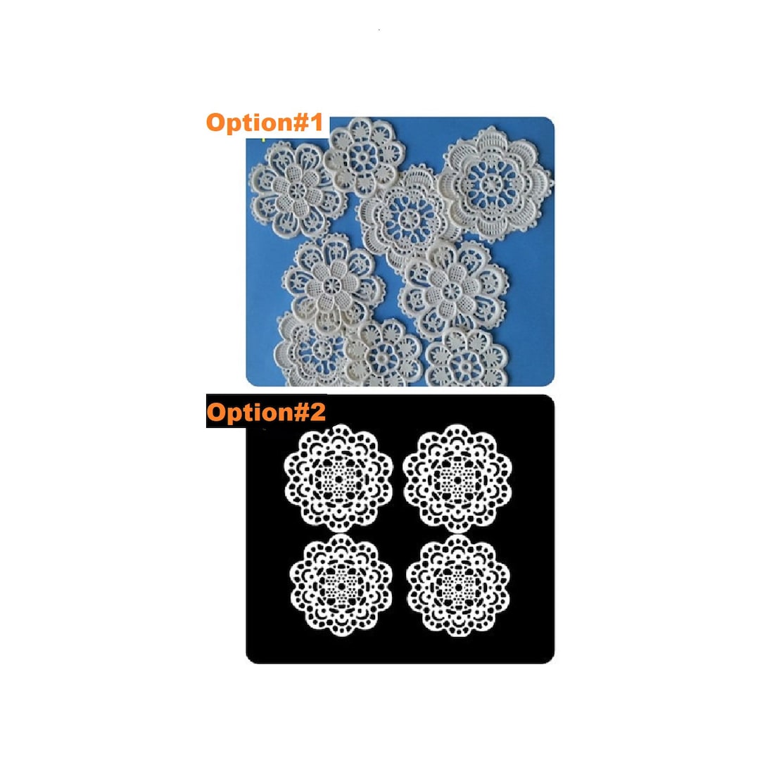 ASSORTED EDIBLE SUGAR Lace Doilies - Ready to Use & Edible - Cakes ...