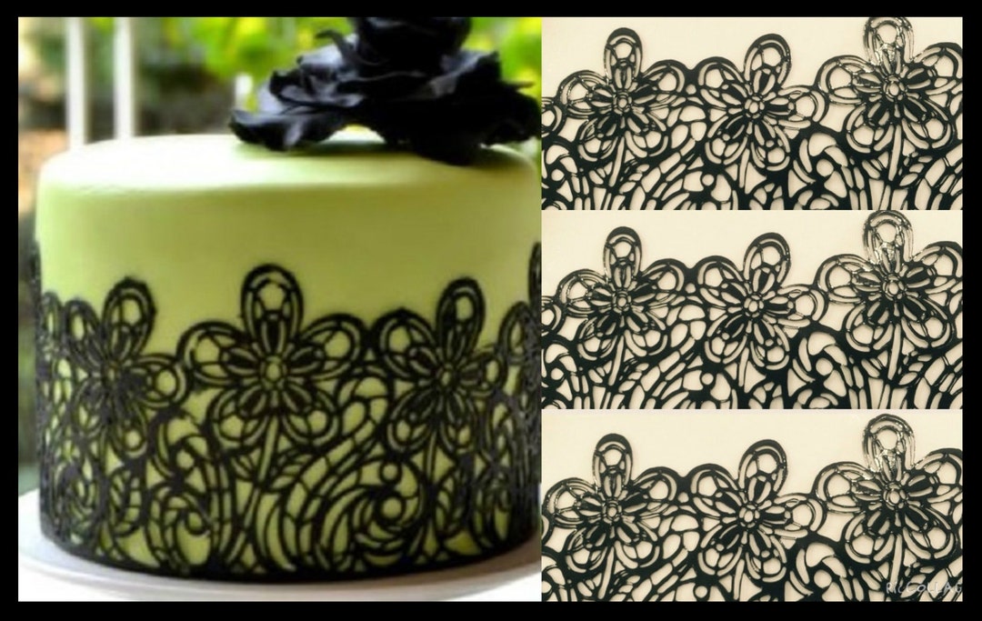 Edible Sugar Cake Laces for Anniversary, Birthday, Wedding, Engagement ...