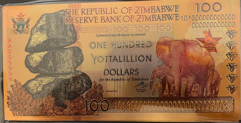 Bicentillion Quardringentillion Yottalilion Vigintillion 100 Decillion ...