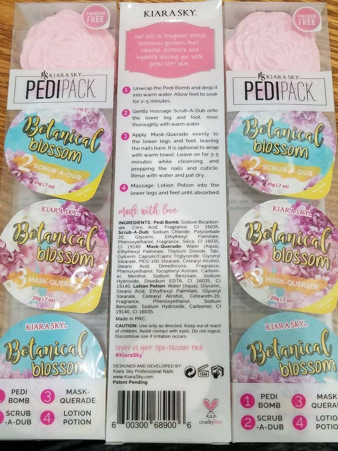 Pedicure Spa PEDI PACK "botanical Blossom" 4-step System Collection - Etsy