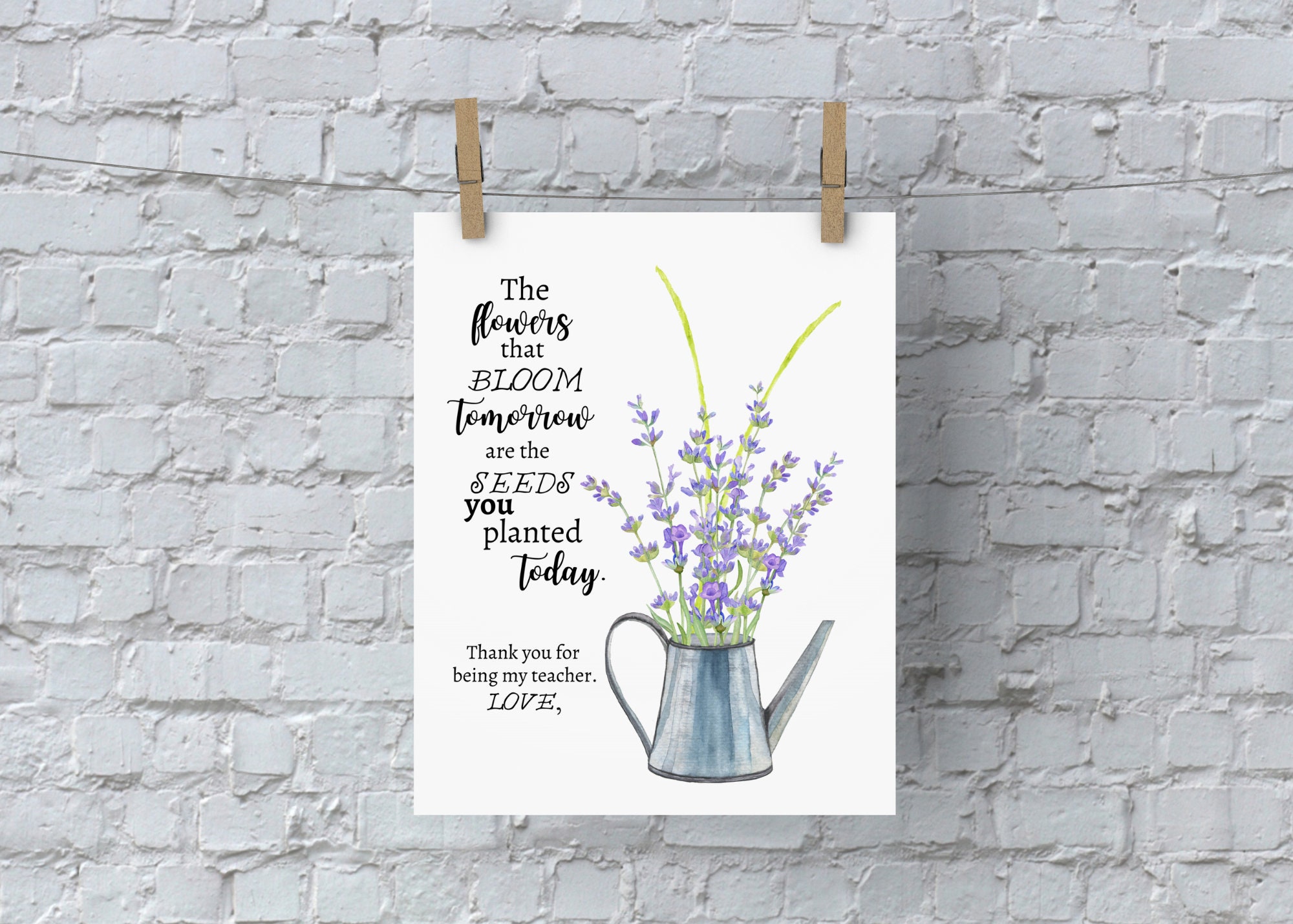 Teacher Appreciation Gift From Student, Flowers That Bloom Tomorrow ...