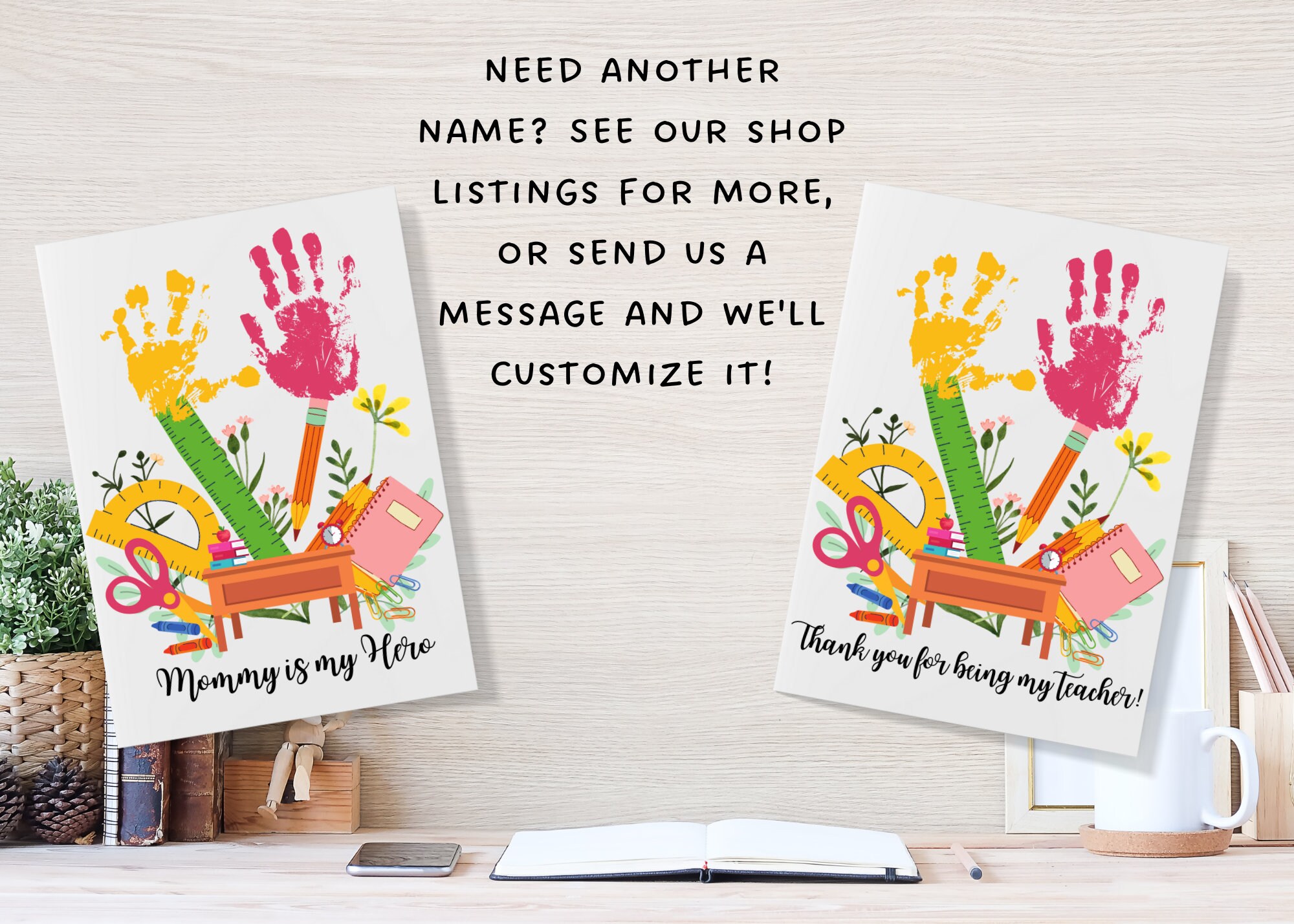 Teacher Appreciation Gift, Printable Handprint Art Craft, You Are My ...