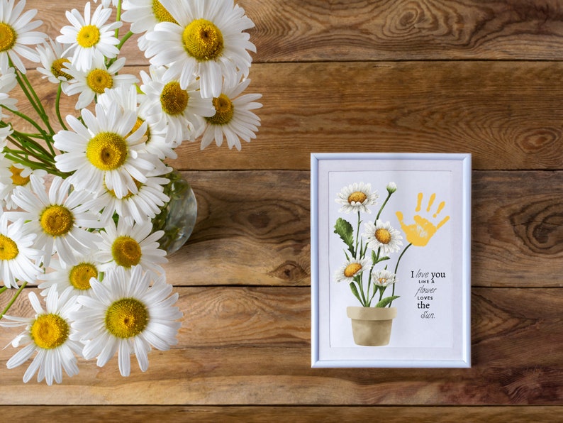 Printable Handprint Kids Art Craft Gift for Mothers Day - Etsy