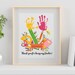 First Birthday Handprint Footprint Craft, One Year Old Milestone Craft ...