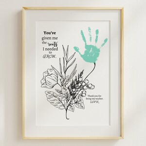 Teacher Appreciation Handprint Art: Floral Bouquet Coloring Page (PDF ...
