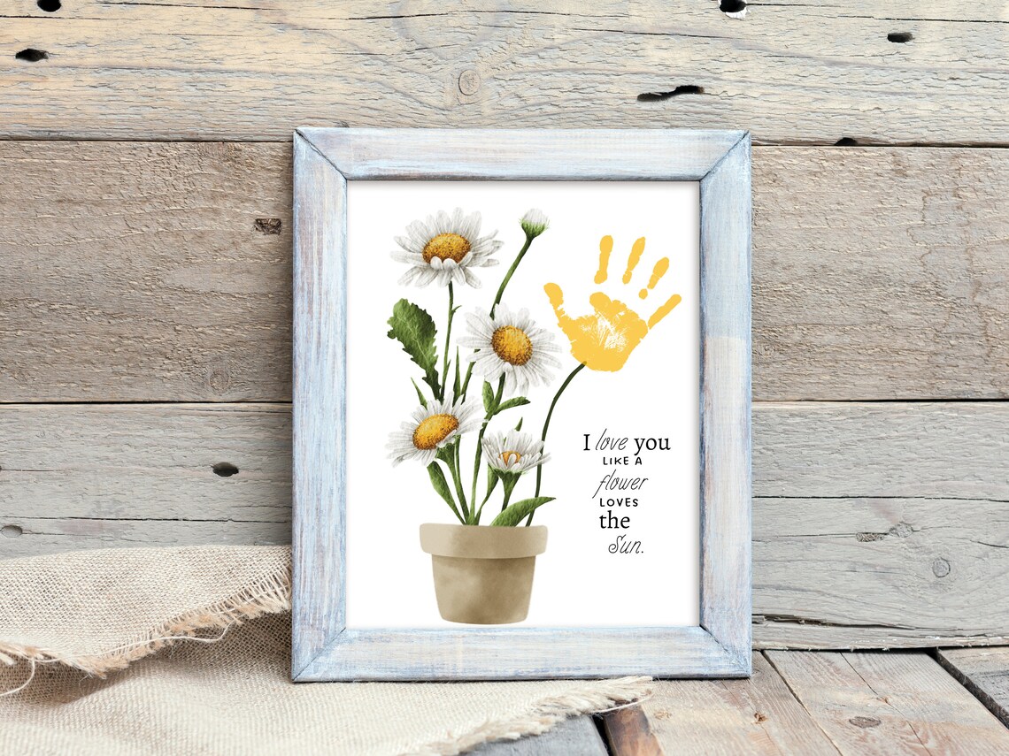 Printable Handprint Kids Art Craft Gift for Mothers Day - Etsy