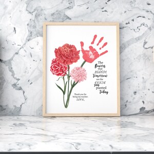Teacher Appreciation Gift From Student, Printable Teacher Handprint Art ...