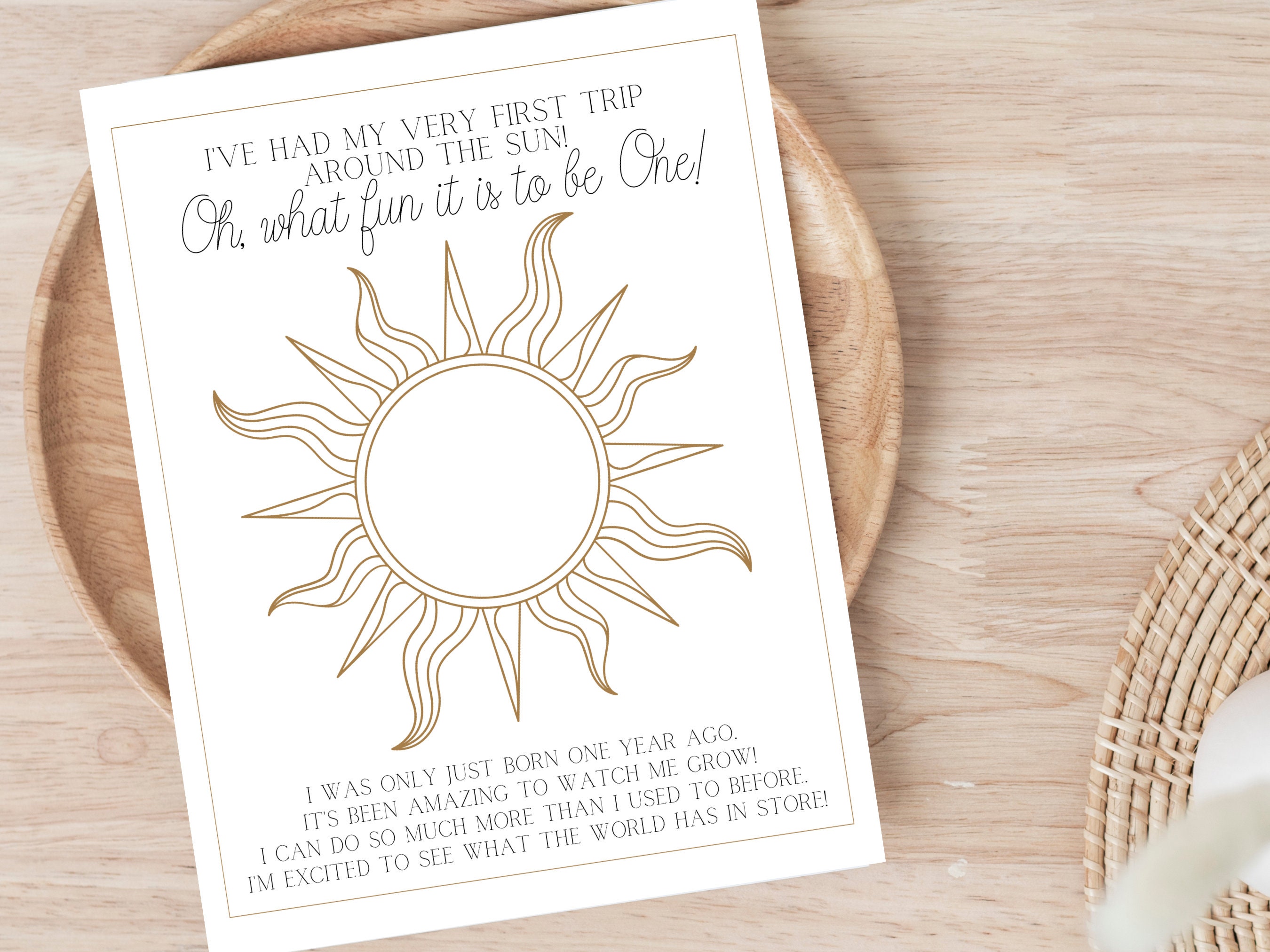 First Birthday Handprint Footprint Craft, One Year Old Milestone Craft ...