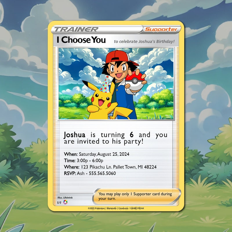 Fan Made Pokémons Cards - Etsy