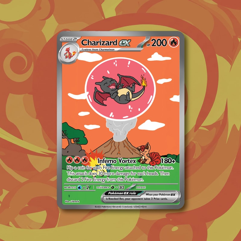 Thick Charizard Card - Etsy