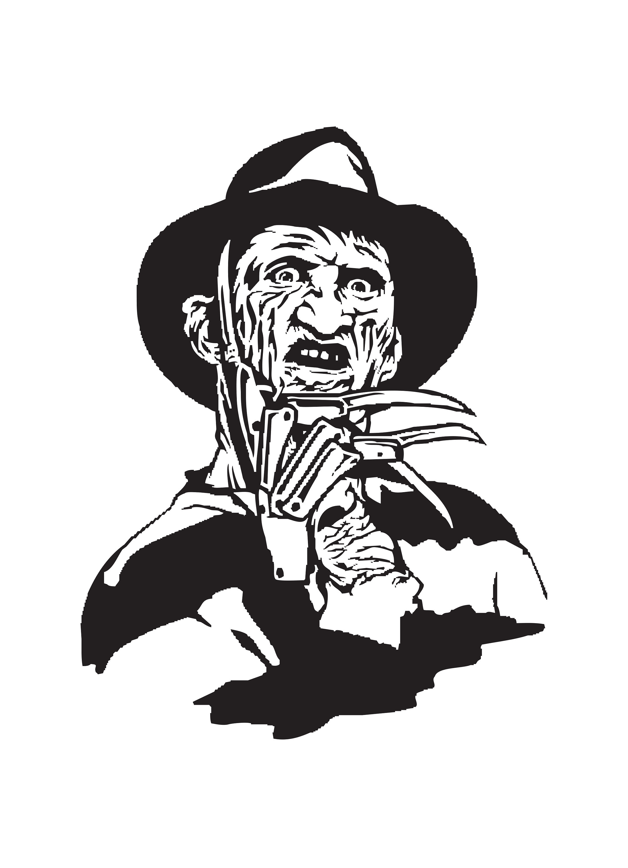 Freddy Krueger SVG FILE Chucky Horror movie Horror vector | Etsy
