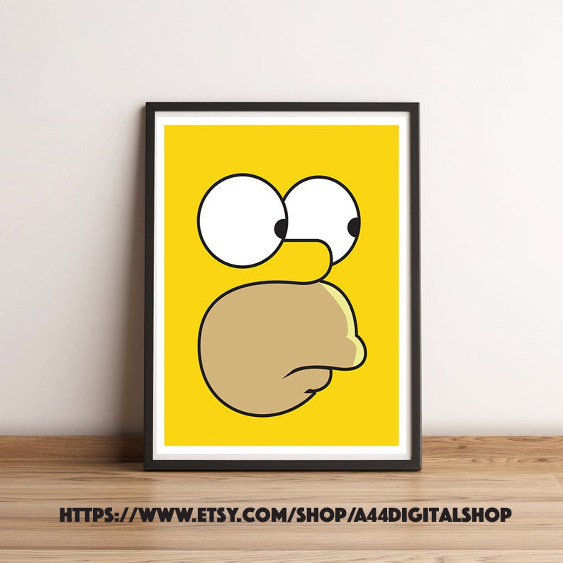 Bart Simpson portrait Cartoon Print Bart Wall art pop Art | Etsy