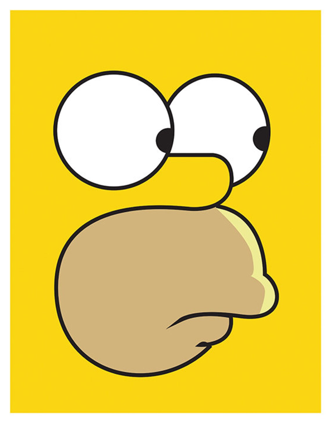 Bart Simpson portrait Cartoon Print Bart Wall art pop Art | Etsy