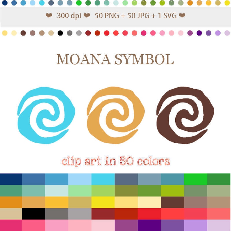 Moana Symbols - Etsy