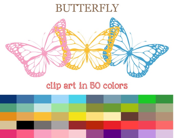 Butterfly Clipart, Butterfly Png, Butterfly Clip Art, Cute Spring ...