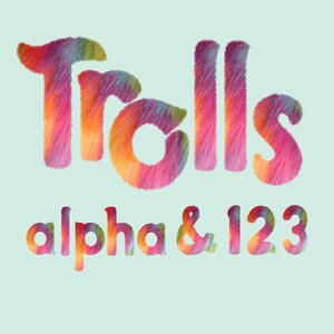Trolls Hair Full Alphabet Trolls Clipart Trolls Alphabet Trolls Digital ...