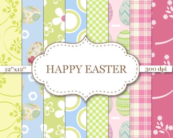 Pastel Digital Paper pastel Patterns Spring - Etsy