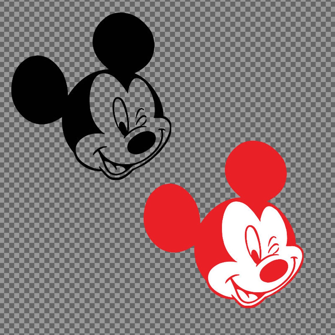 50 Colors Digital MICKEY MOUSE Clipart Mickey Party Clipart - Etsy