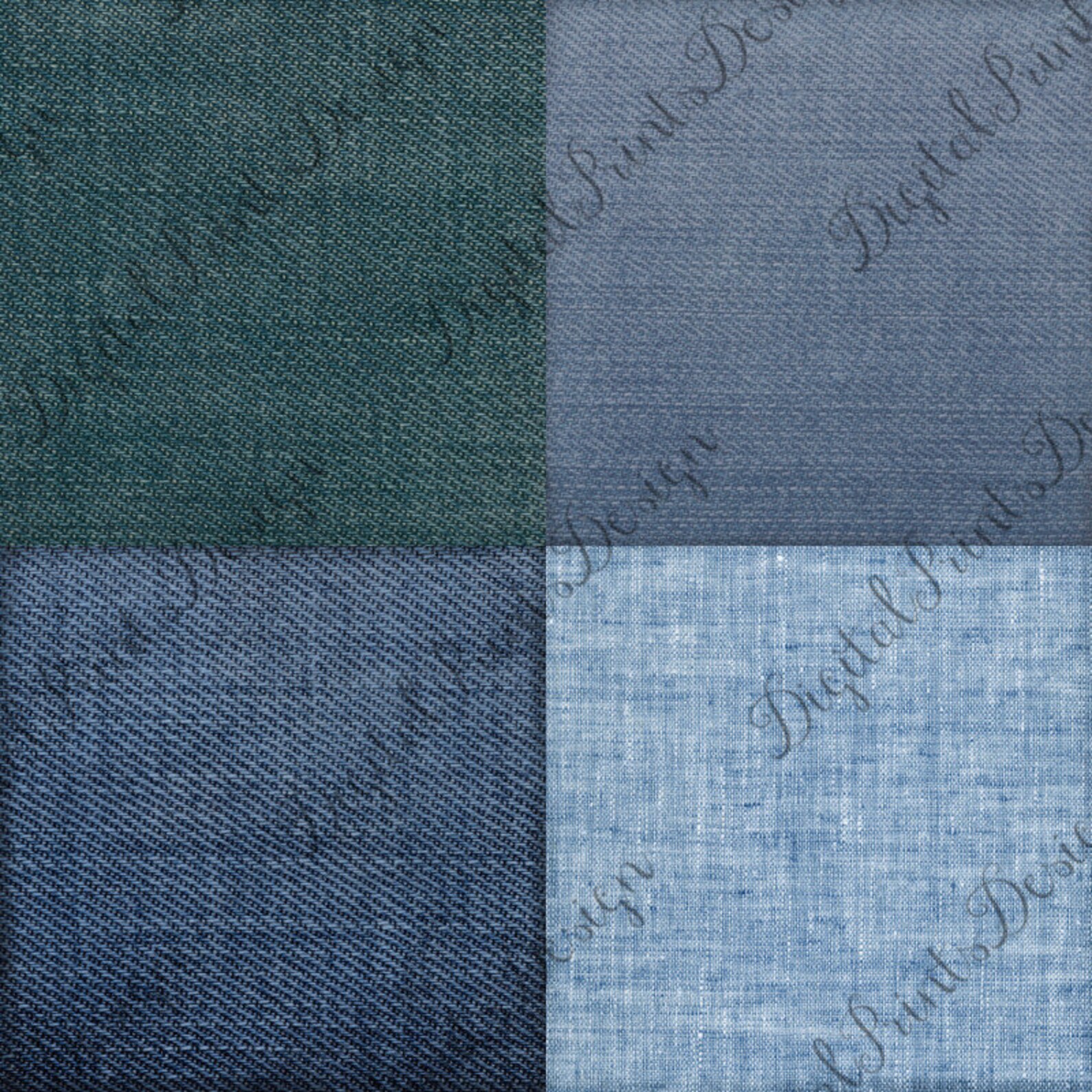 DENIM TEXTURE Digital Paper Denim Paper for Scrapbooking Fabric Texture ...