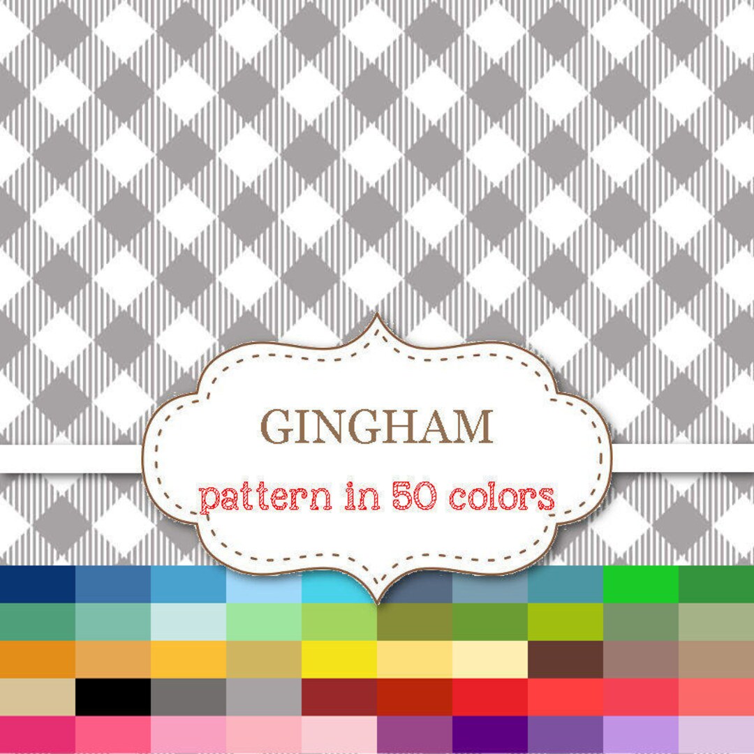 GINGHAM Digital Paper Rainbow Gingham Digital Paper Pack Buffalo Check ...