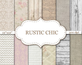 Rustic Wedding Paper Set - Etsy