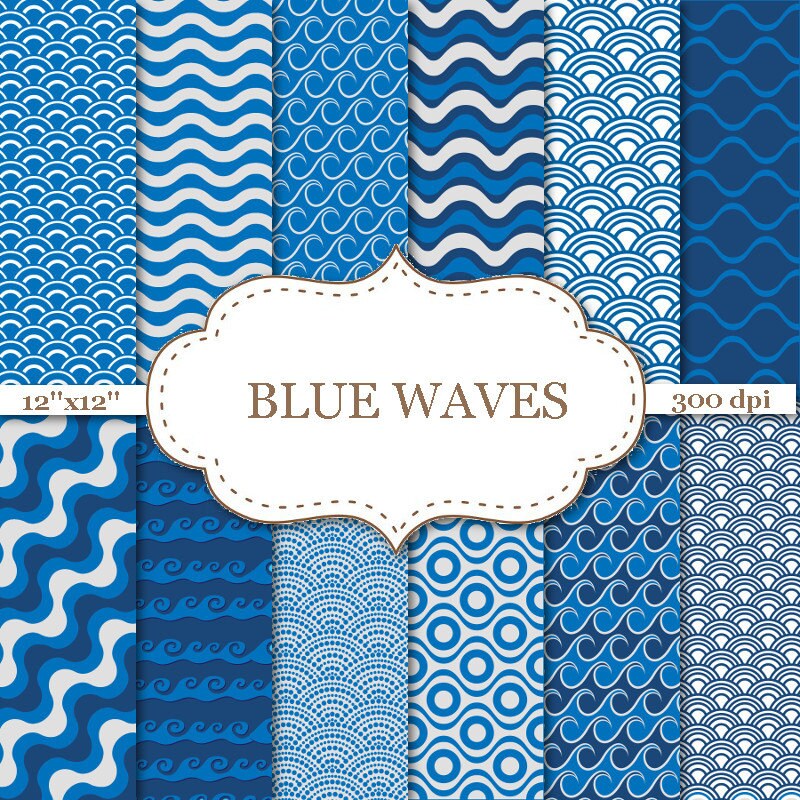 Waves Patterns - Etsy