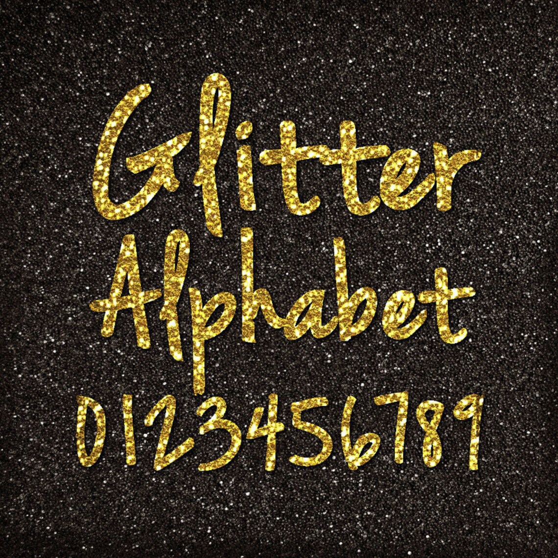 Gold Glitter Alphabet Clipart Gold Digital Alphabet Letter - Etsy